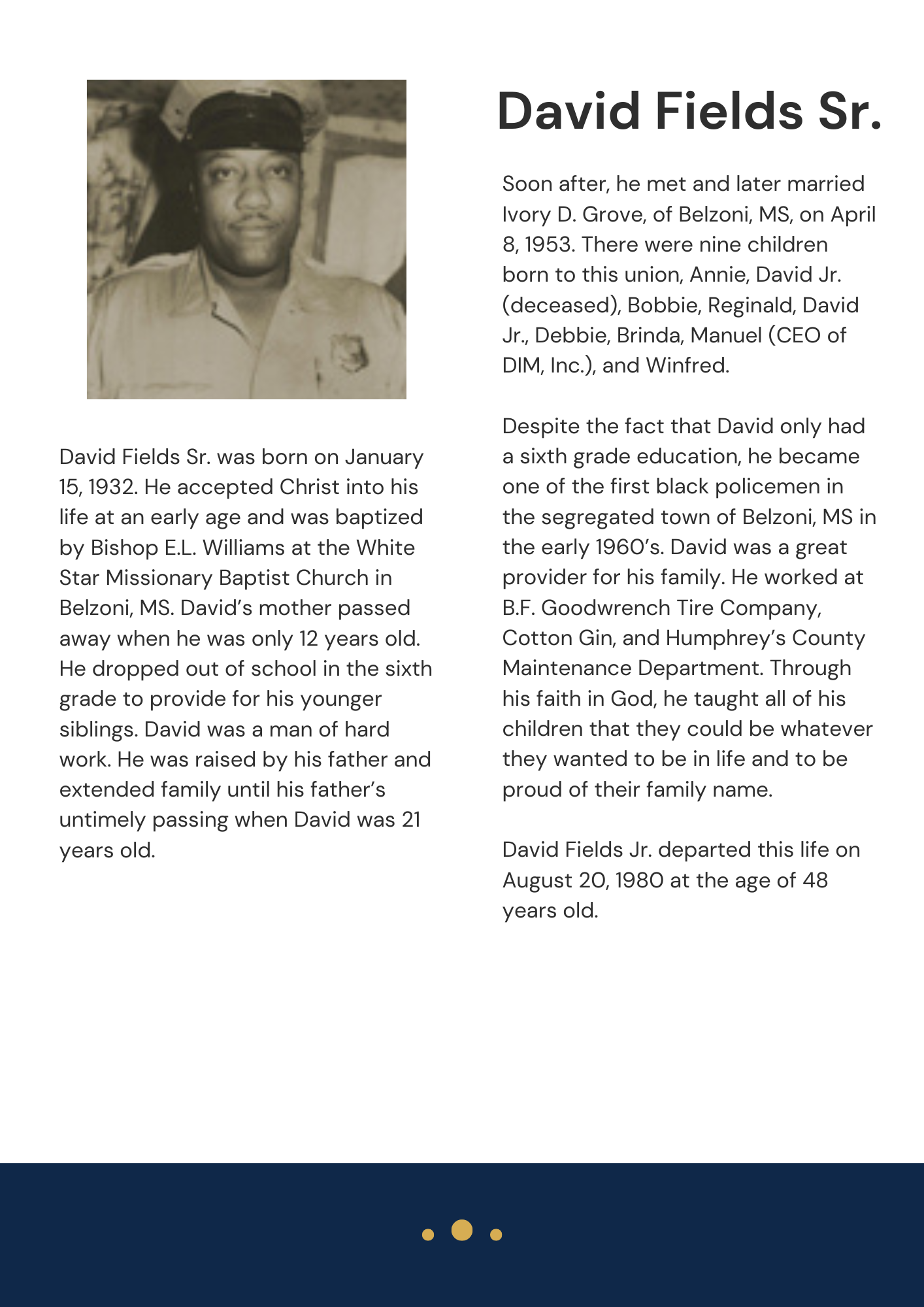 lt parents - David & Ivory Ministries